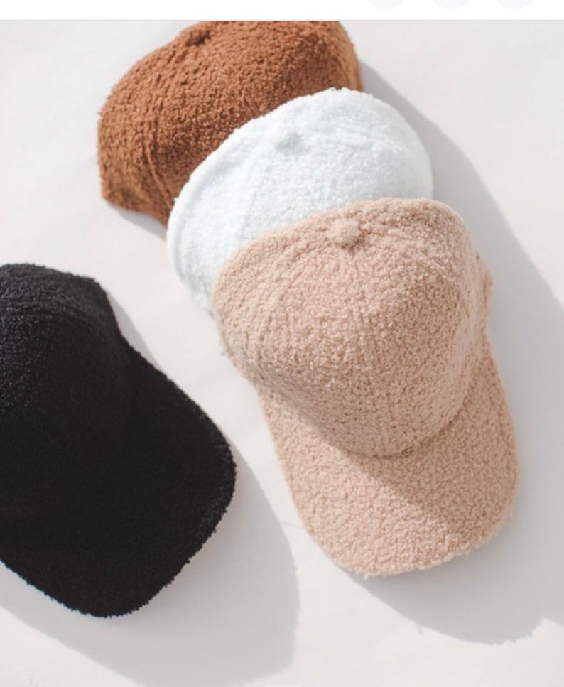 Handmade Boucle Baseball Hat Cap ~ Teddy ~ Furry ~ Sherpa - Etsy