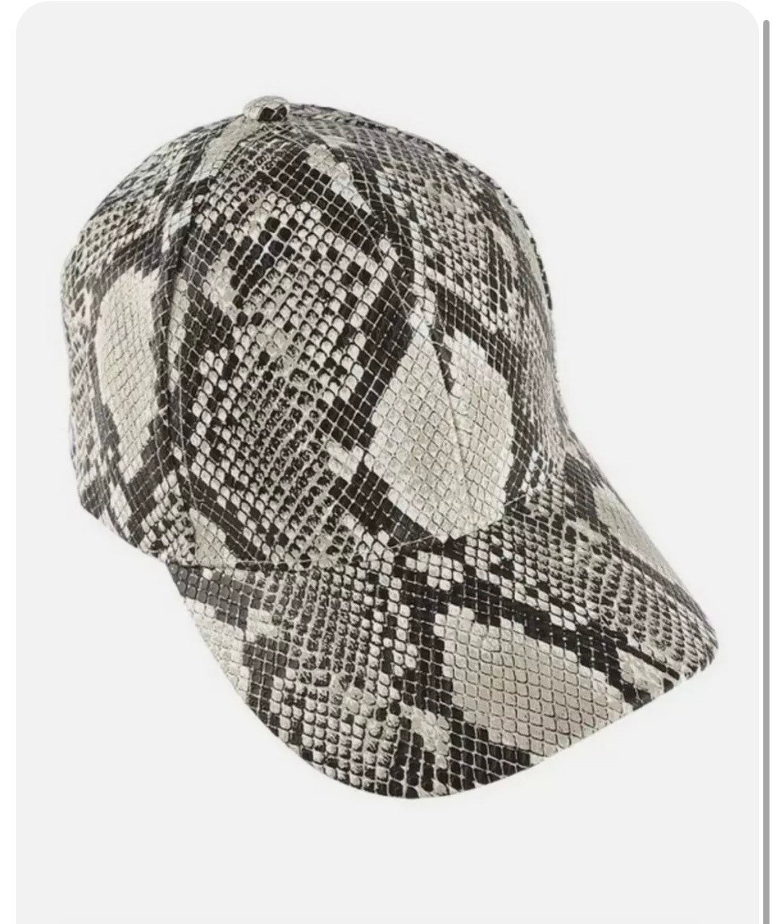 Handmade Snakeskin Baseball Hat Cap - Etsy