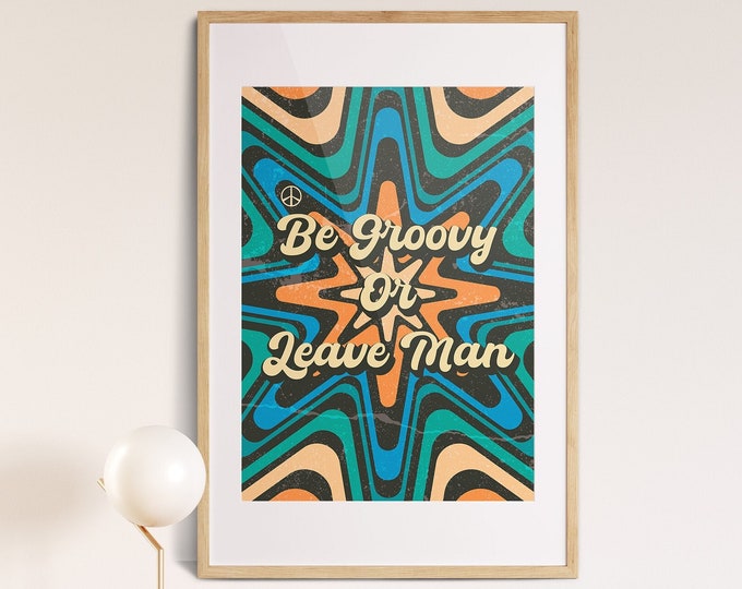 12 by 18 Funky Retro Parody Poster Oh Shit - Etsy