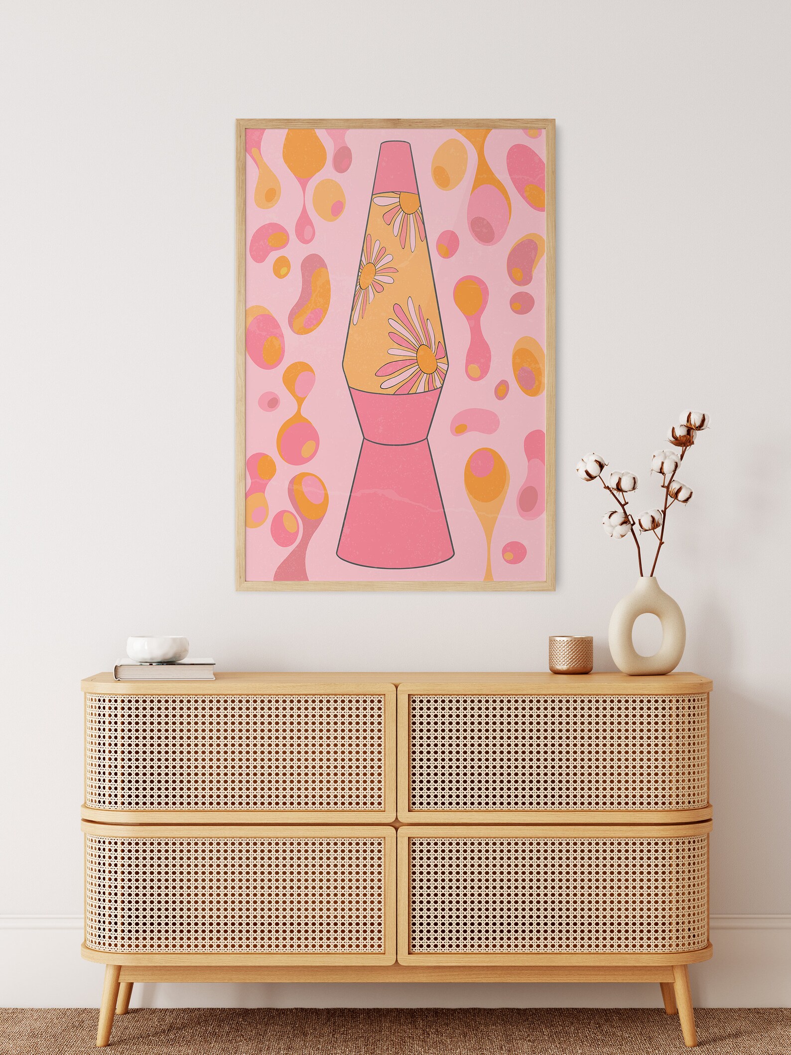 Lava Lamp Wall Art Print Groovy Poster Psychedelic Print - Etsy