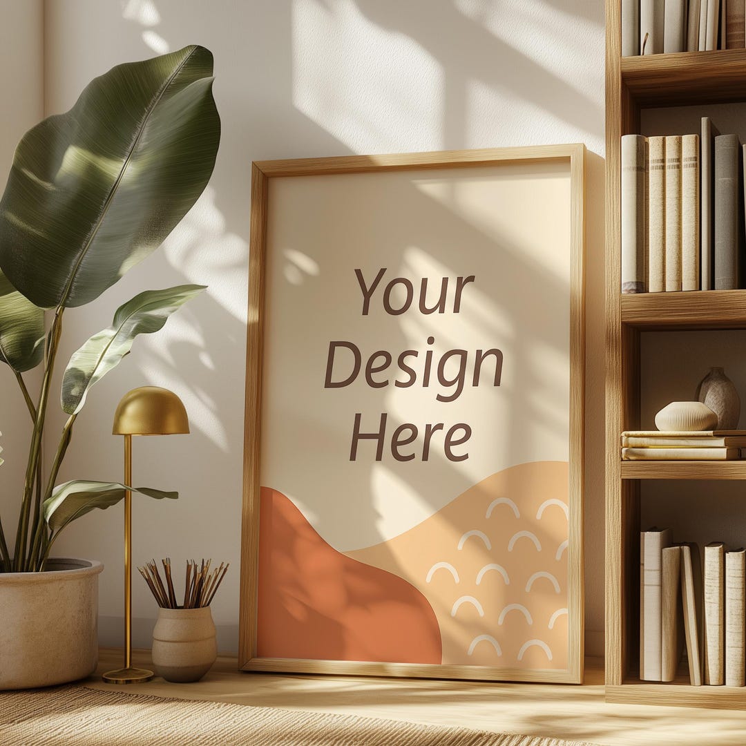 Vertical Frame Mockup PSD, 2x3 Poster Mockup, Minimalist Art Mockup ...
