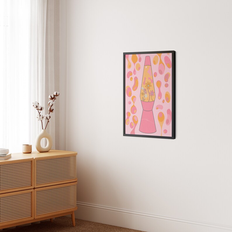 Lava Lamp Wall Art Print Groovy Poster Psychedelic Print - Etsy