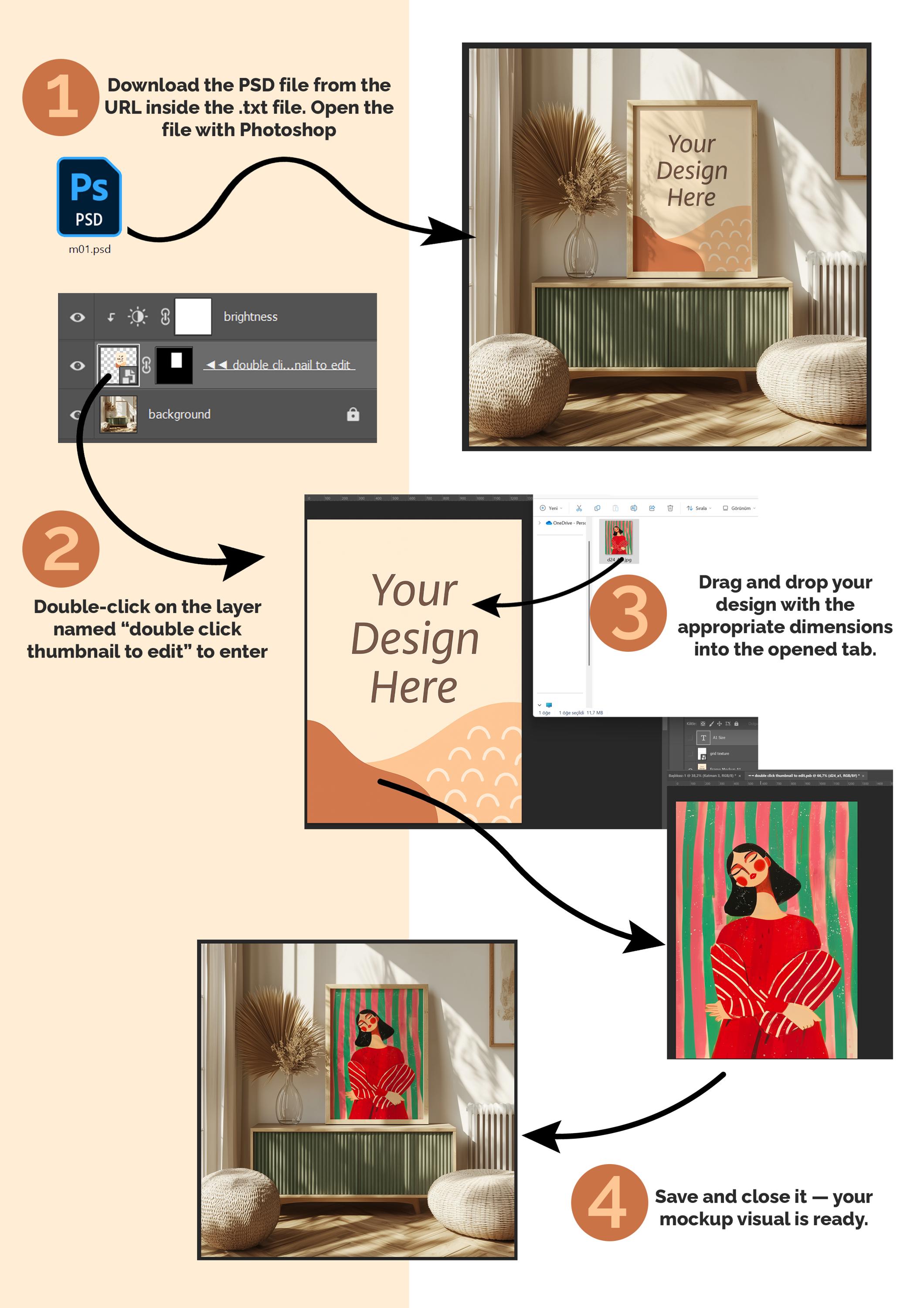 Library Poster Mockup, 2x3 Ratio PSD Mockup, Wooden Vertical Frame ...