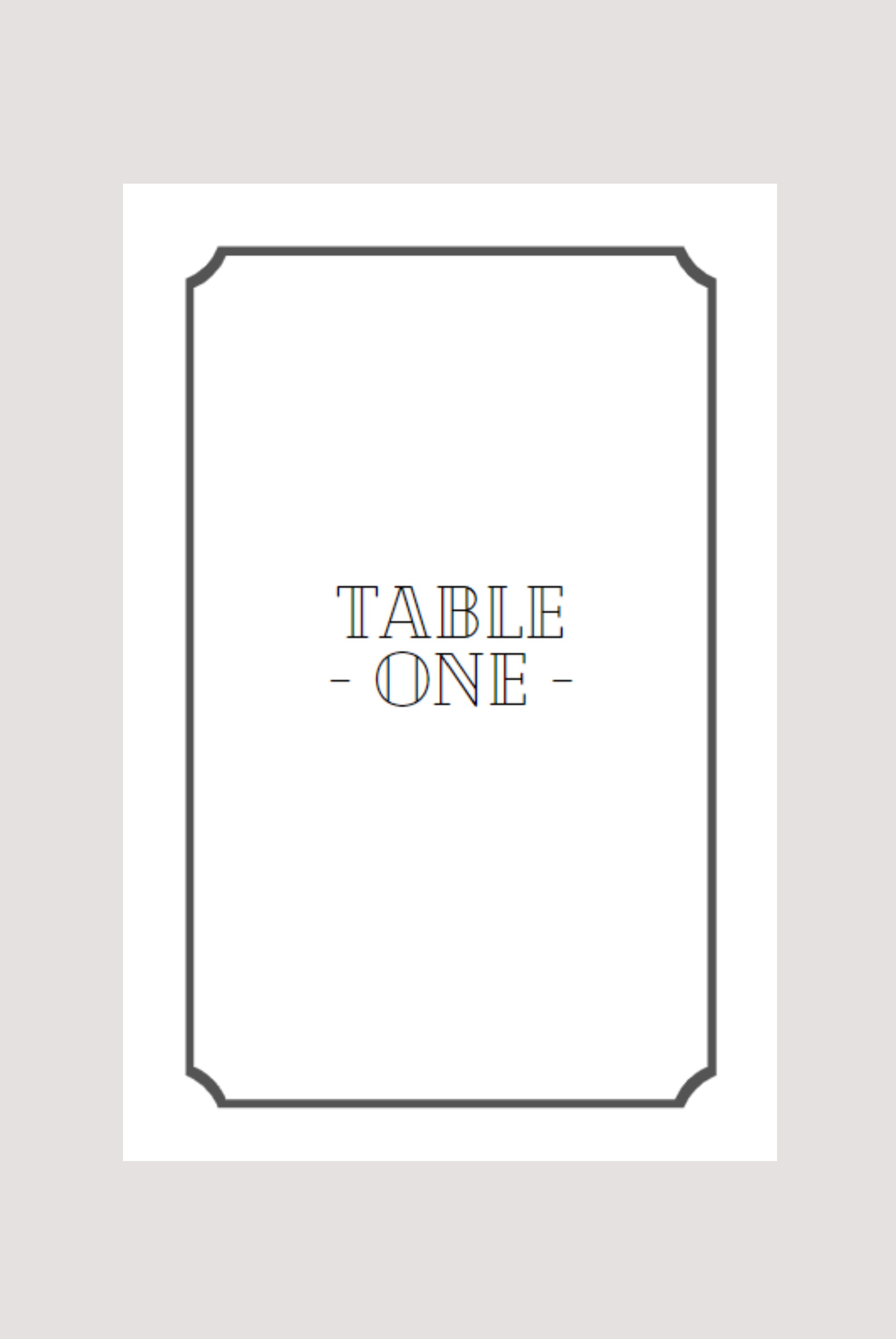 Simple and Modern Printable Wedding Table Numbers 1-30, Instant ...