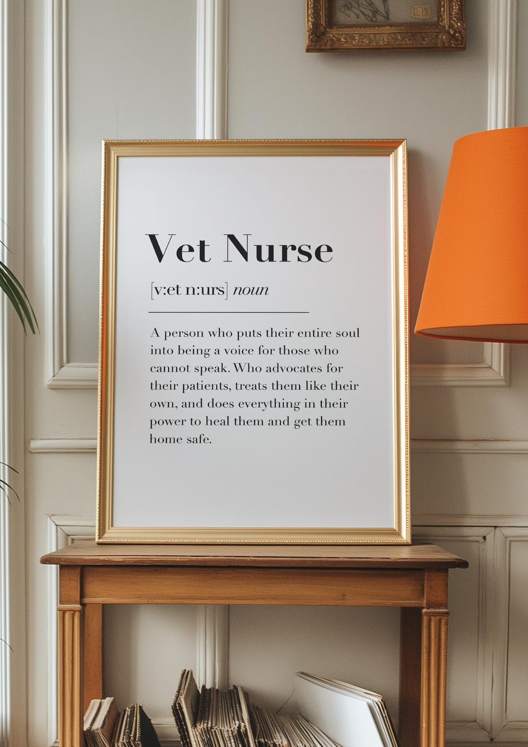 Vet Nurse Definition Print | Veterinary Nurse Print, Vet Nurse Gifts ...