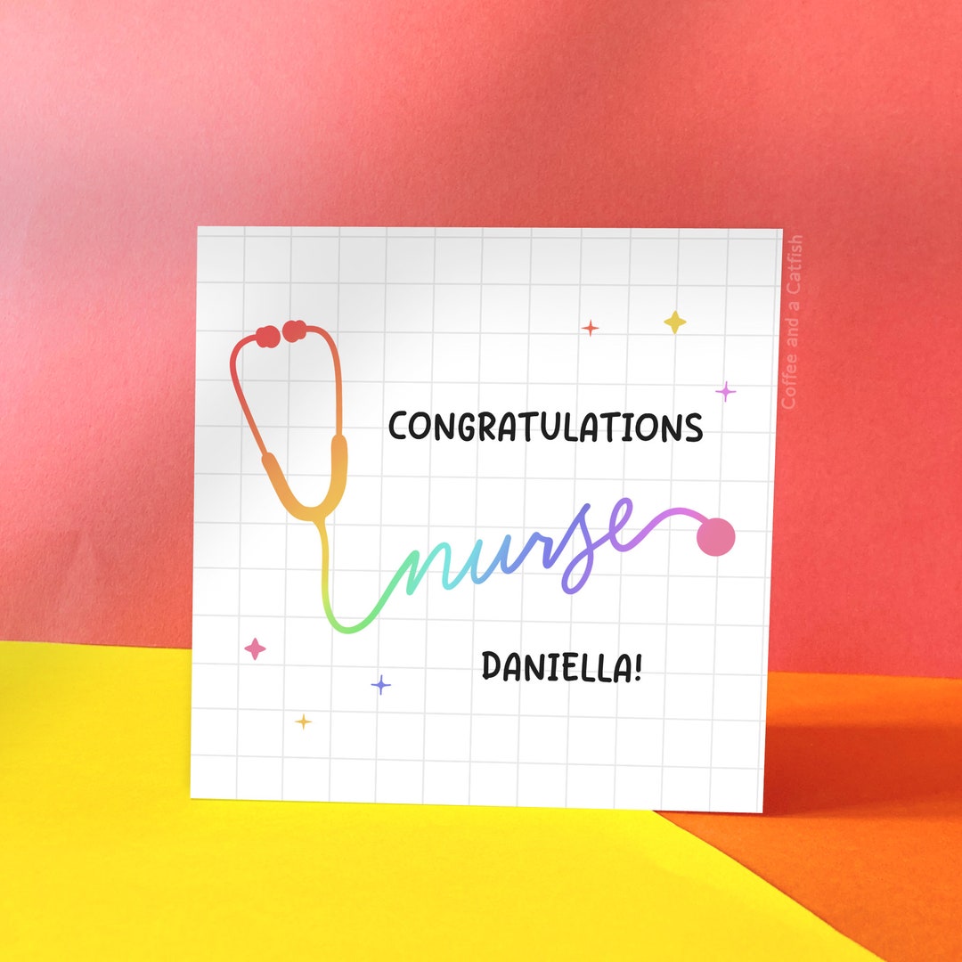 Congratulations Nurse Personalised Card | Qualified Registered Nurse ...