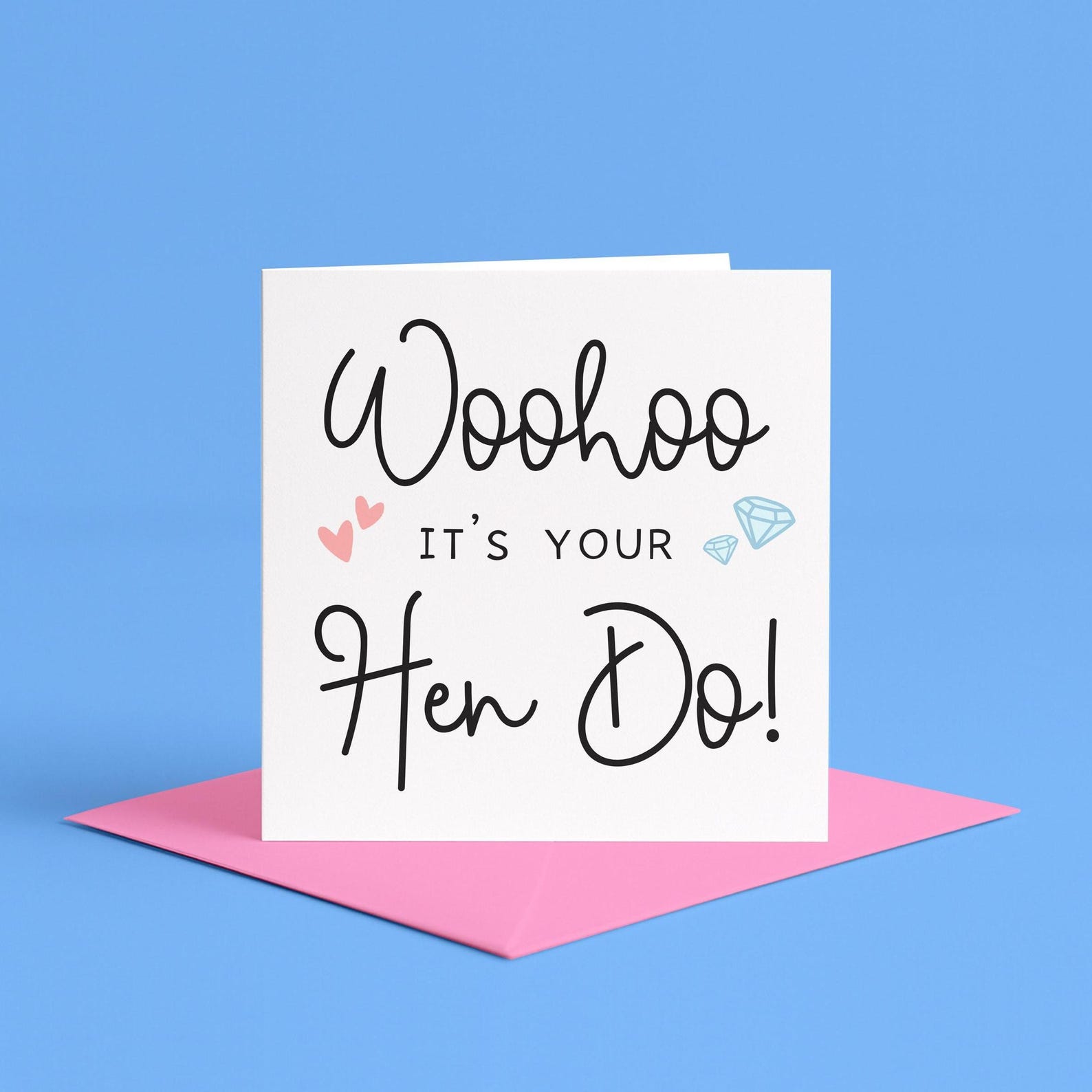 Woohoo It's Your Hen Do Card | Happy Hen Do Card, Hen Party Card for ...