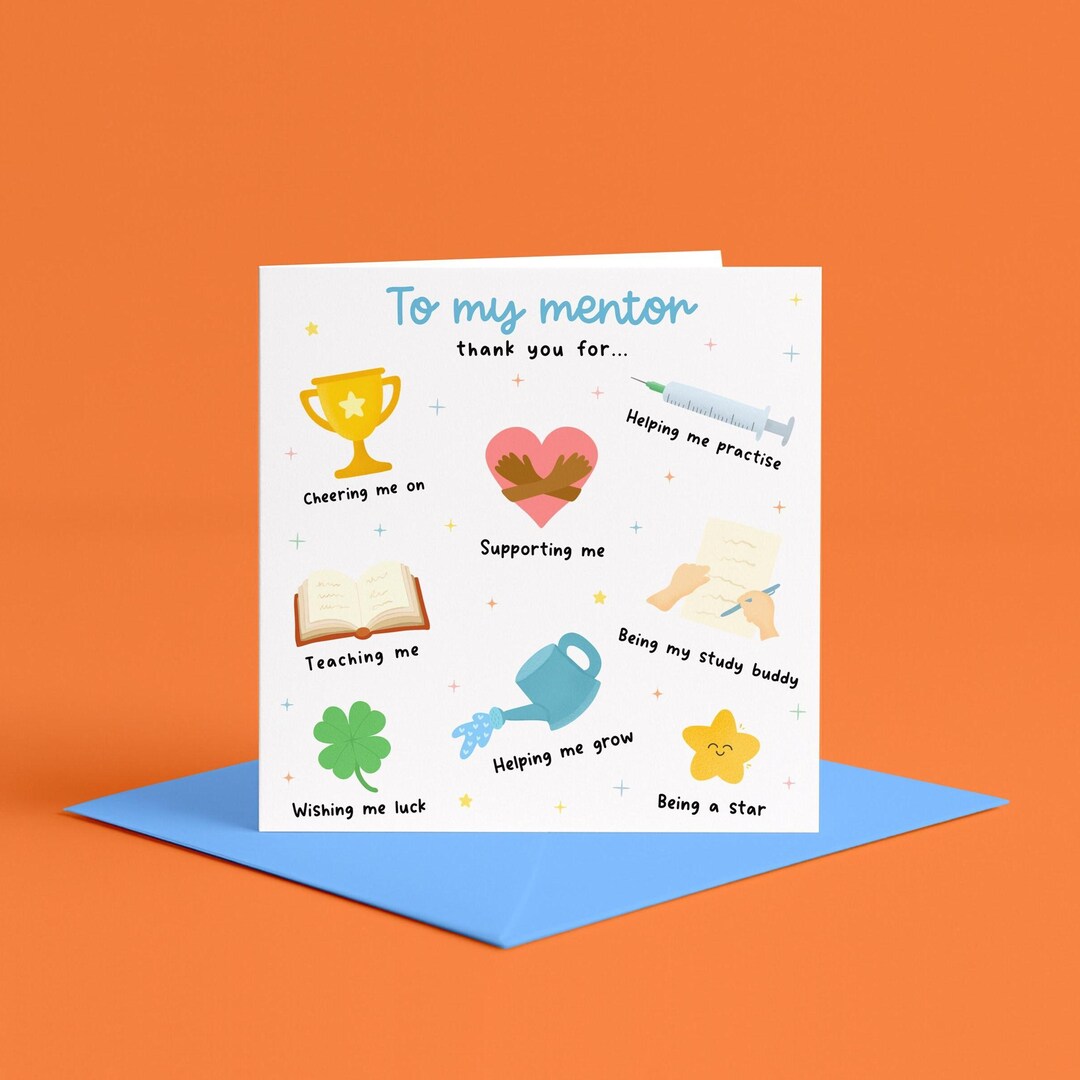 Thank You Mentor Card | Nursing Mentor Cards, Thank You Nurse Mentor ...