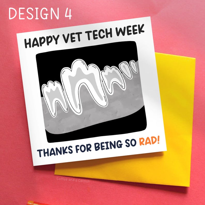 Vet Tech Week Cards, Funny Vet Tech Week 5x5" Thank You Cards ...