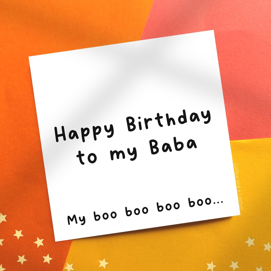 Happy Birthday to My Baba Card | Paul Breach Birthday Card, Beauty ...
