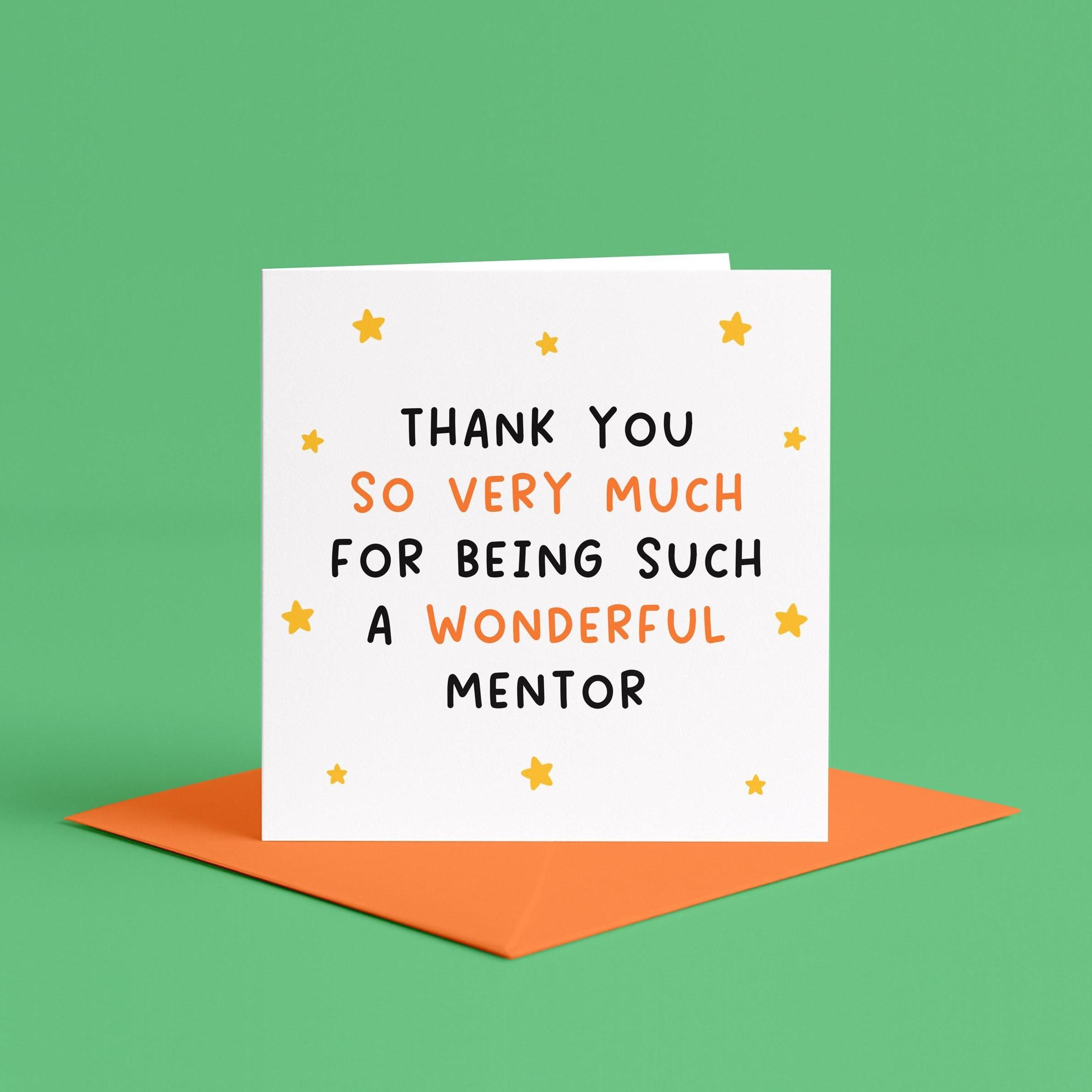 Thank You Mentor Card | Nursing Mentor Cards, Thank You Nurse Mentor ...