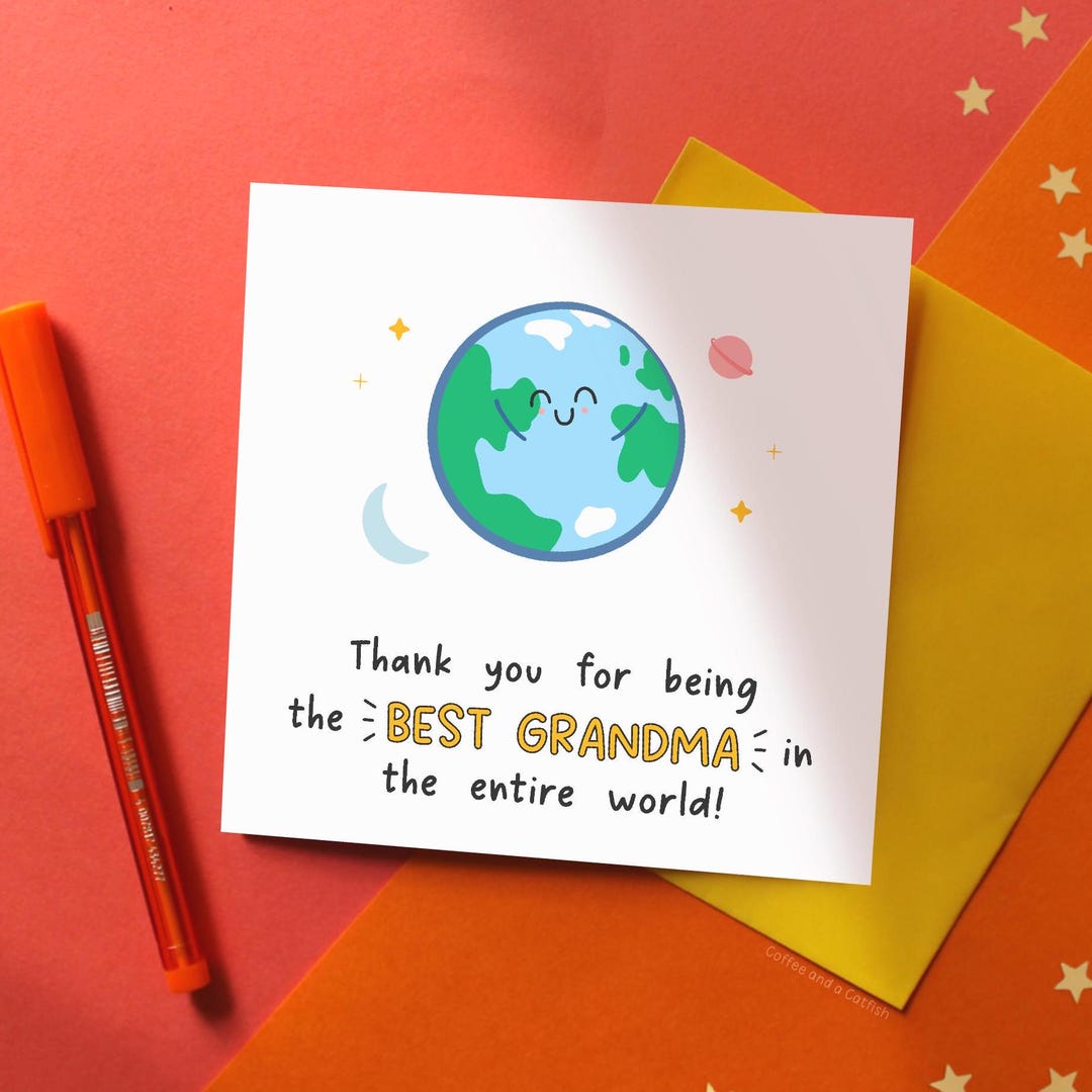 Best Grandma in the World Card | Grandma Appreciation Card, Grandma ...