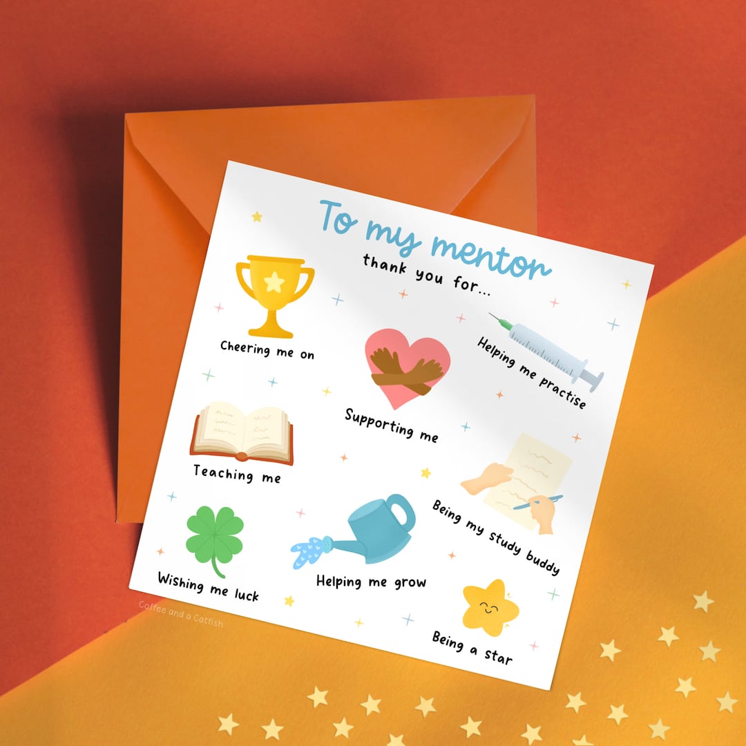 Thank You Mentor Card | Nursing Mentor Cards, Thank You Nurse Mentor ...