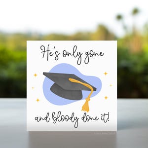 Uni Graduation Card for Him | Son Graduation Card, Congratulations on ...