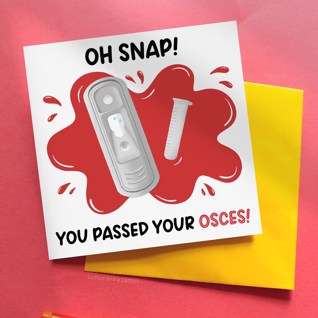 Osces Pass Card | Osce’s Congratulations Card, RVN You Did It Card, You ...