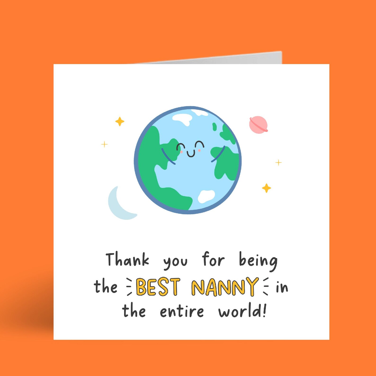 Best Nanny Birthday Card, Best Nanny in the World Card, Best Nanny Ever ...