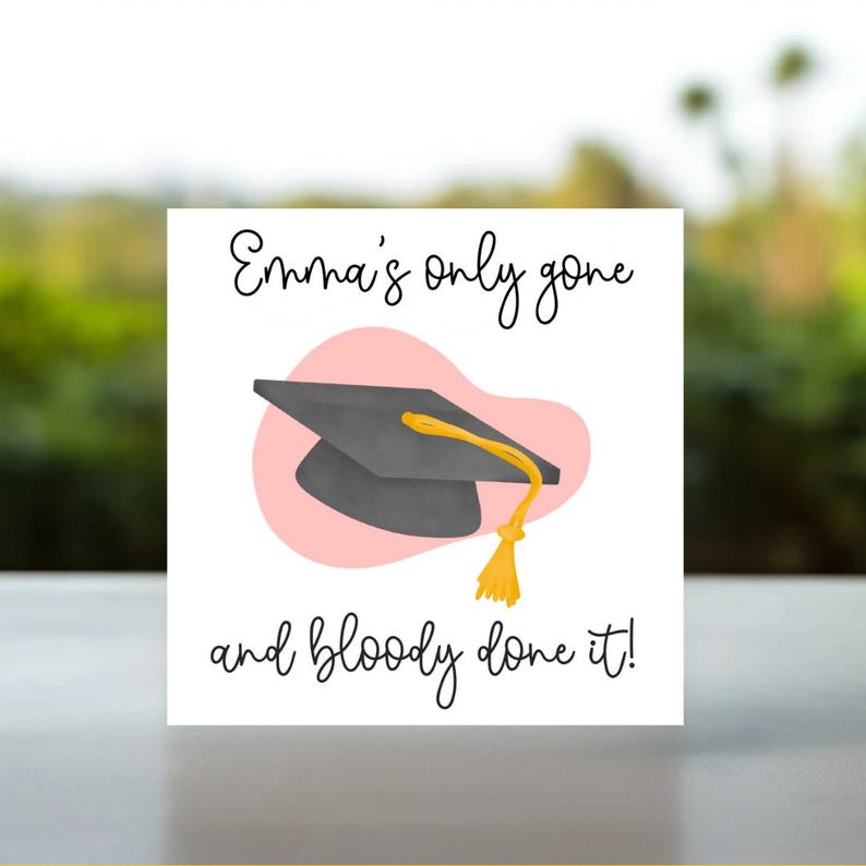 Personalised Graduation Card for Her | Congratulations on Graduating ...