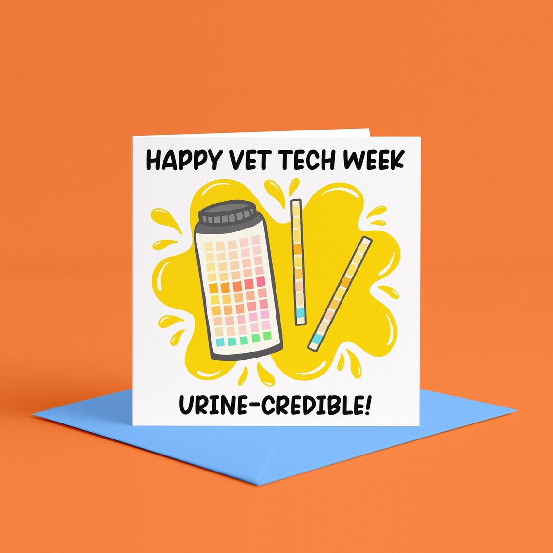 Happy Vet Tech Week Card | Urine-credible Vet Tech Card, Card for Vet ...