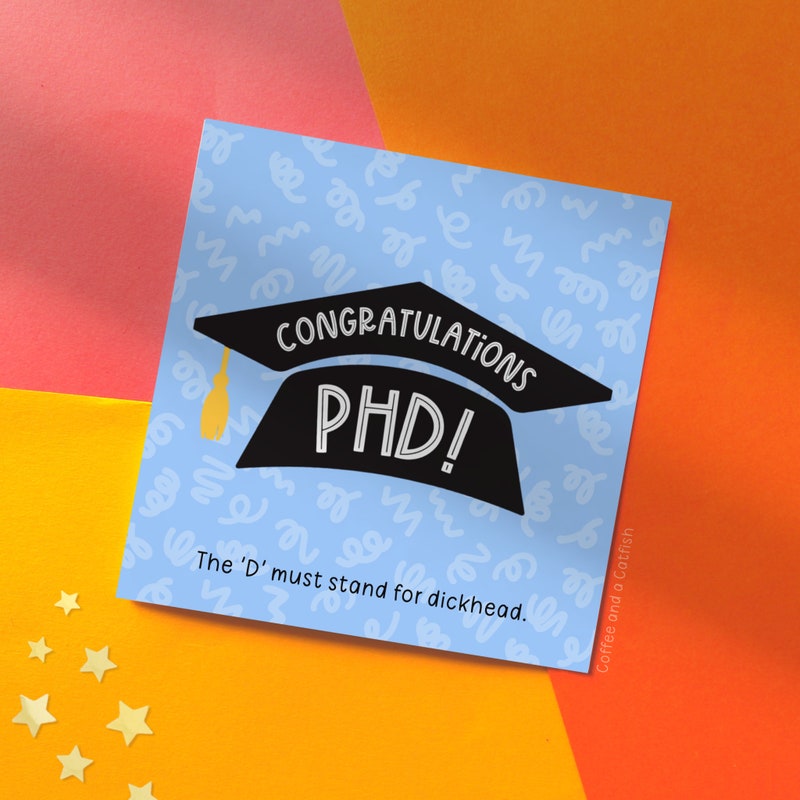Phd Graduation Card - Etsy