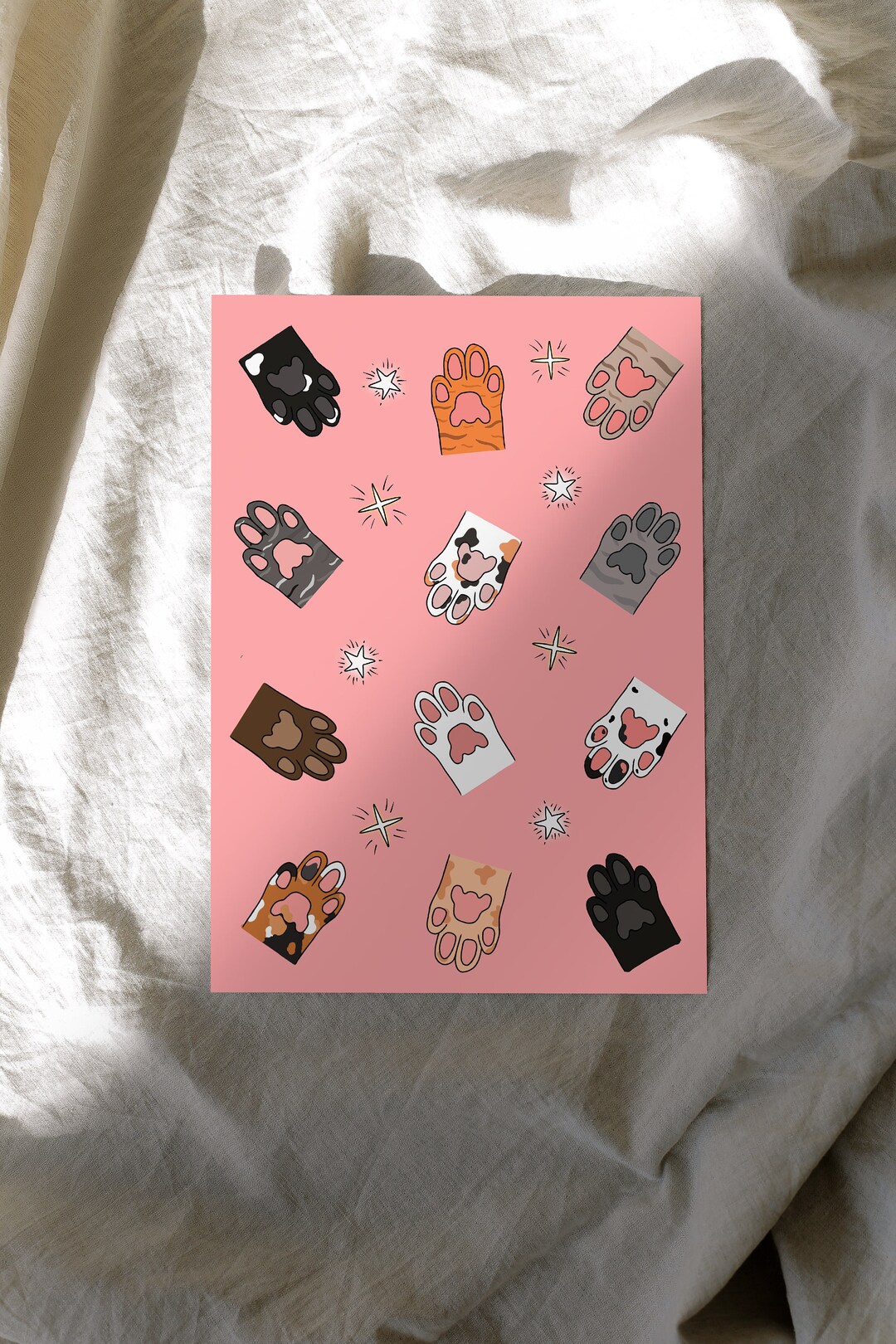 Team Toe Bean | Cat Paw Print Gift for Cat Lover, Cat Lover Gift for ...