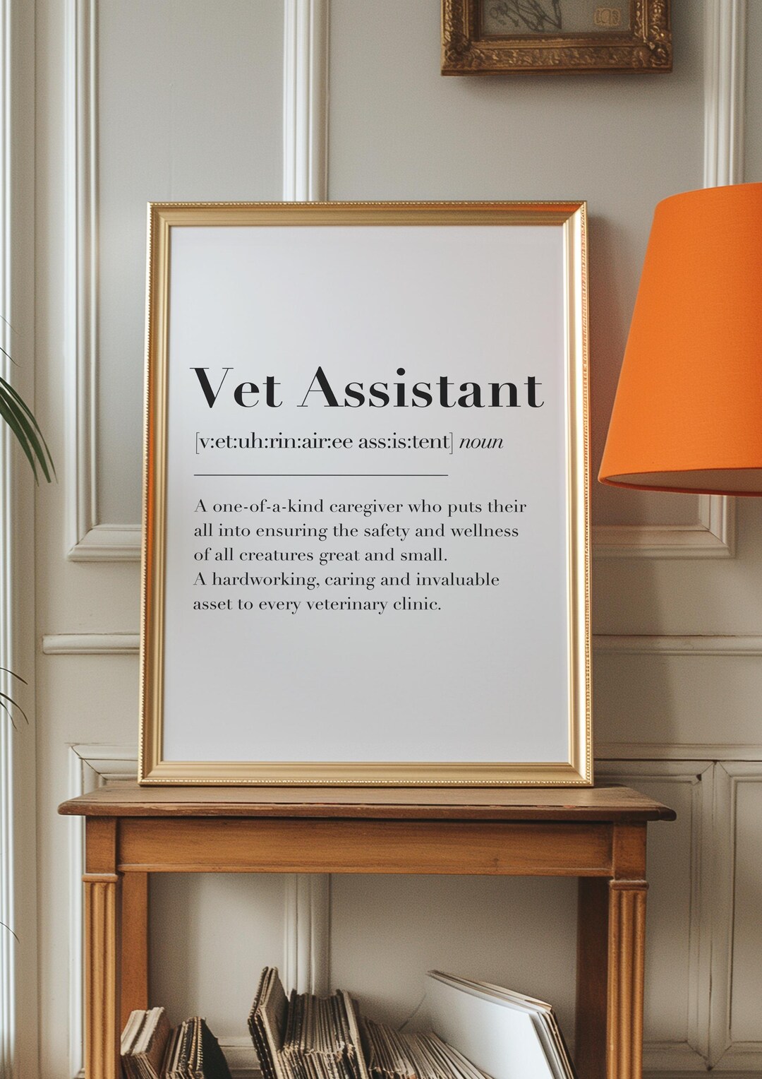 Vet Assistant Definition Print | Veterinary Assistant Print, Vet ...