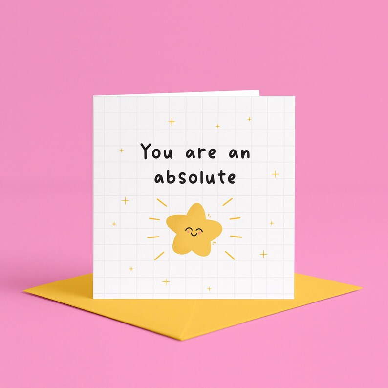 You Are an Absolute Star Card | I Am so Proud of You Card, You Are ...