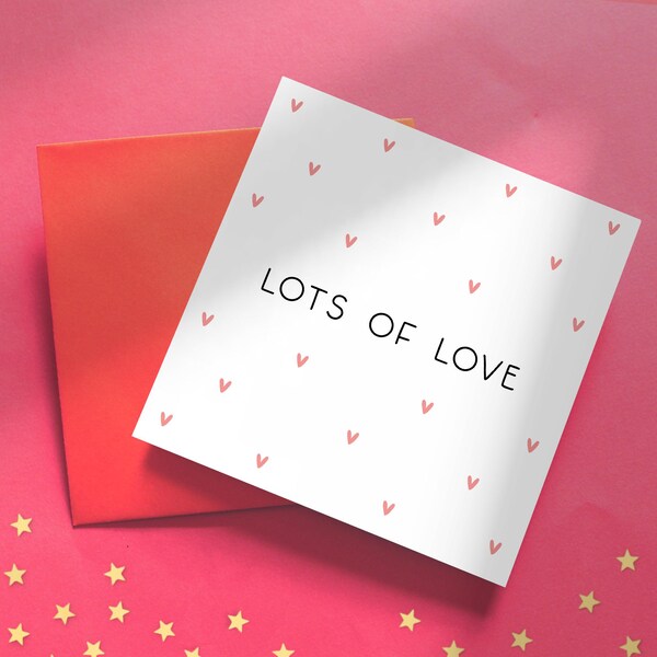 Simple Love Card - Etsy