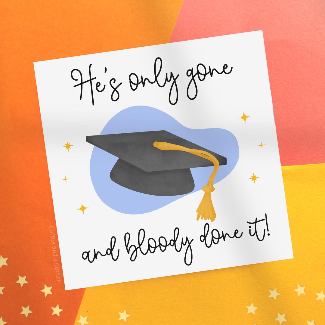 Uni Graduation Card for Him | Son Graduation Card, Congratulations on ...