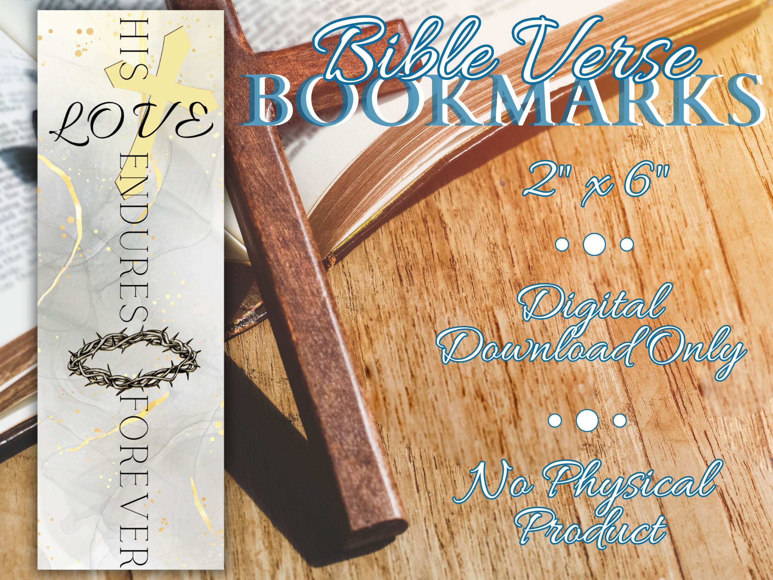 Bible Verse Printable Bookmarks X 6 DIY Craft Inspiring Christian Gift ...