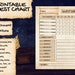 Quest Chore Chart Printable: Great for Fans of RPG, Fantasy, Gaming ...
