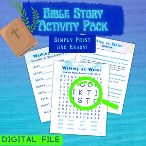 Bible Heroes Printable Activity Pack for Kids [digital File] Matthew ...