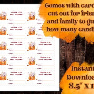 Guess the Weight of the Pumpkin/how Many Candies Party Games and ...