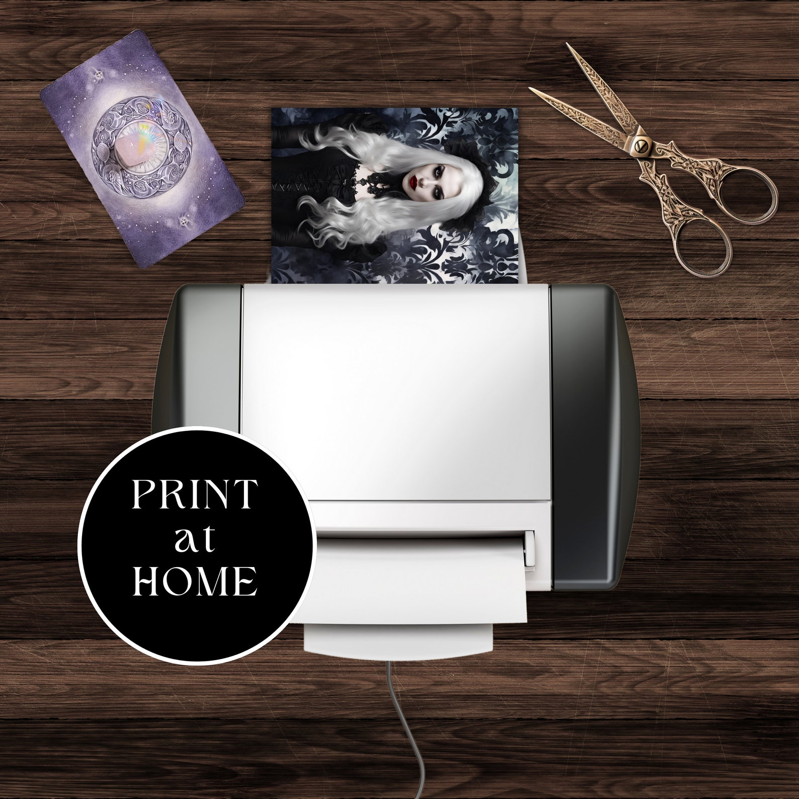 Vampire Junk Journal Kit Pages, the Countess, Pale Woman, White Hair ...