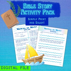 Bible Heroes Printable Activity Pack for Kids [digital File] Matthew ...