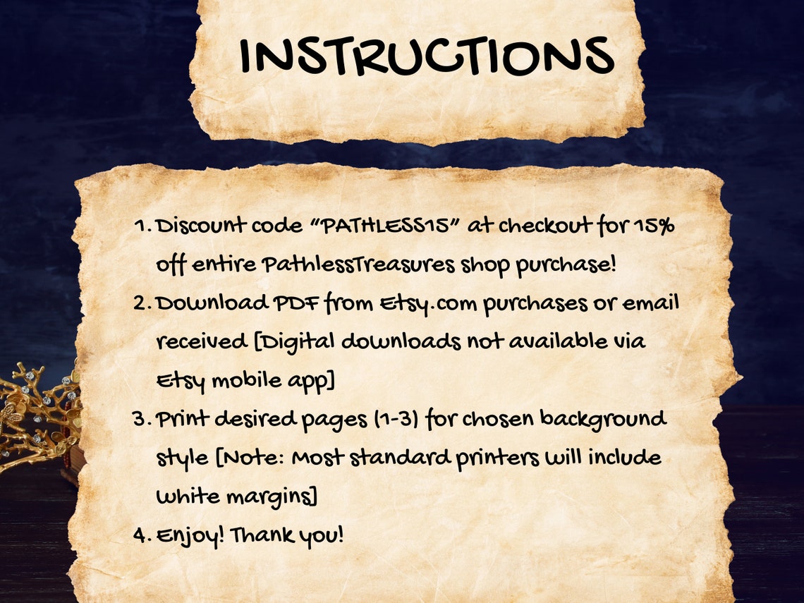 Quest Chore Chart Printable: Great for Fans of RPG, Fantasy, Gaming ...