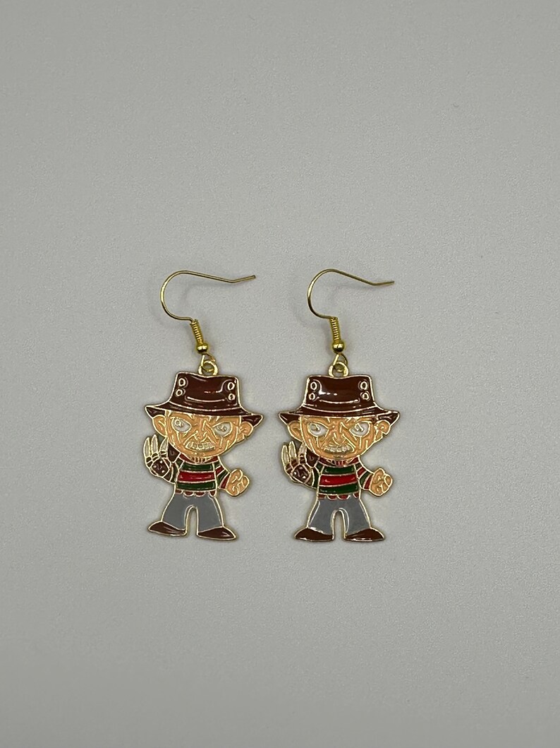 Nightmare on Elm Street-freddy Character Earrings Jason Jewelry ...