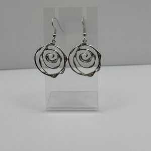 Infinity Swirl Maze Dangle Earrings Spiral Earrings Spiral Jewelry ...