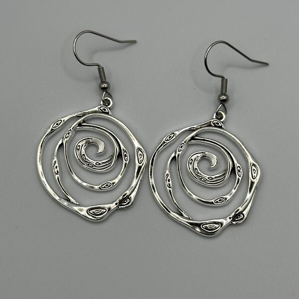 Swirl Earrings - Etsy