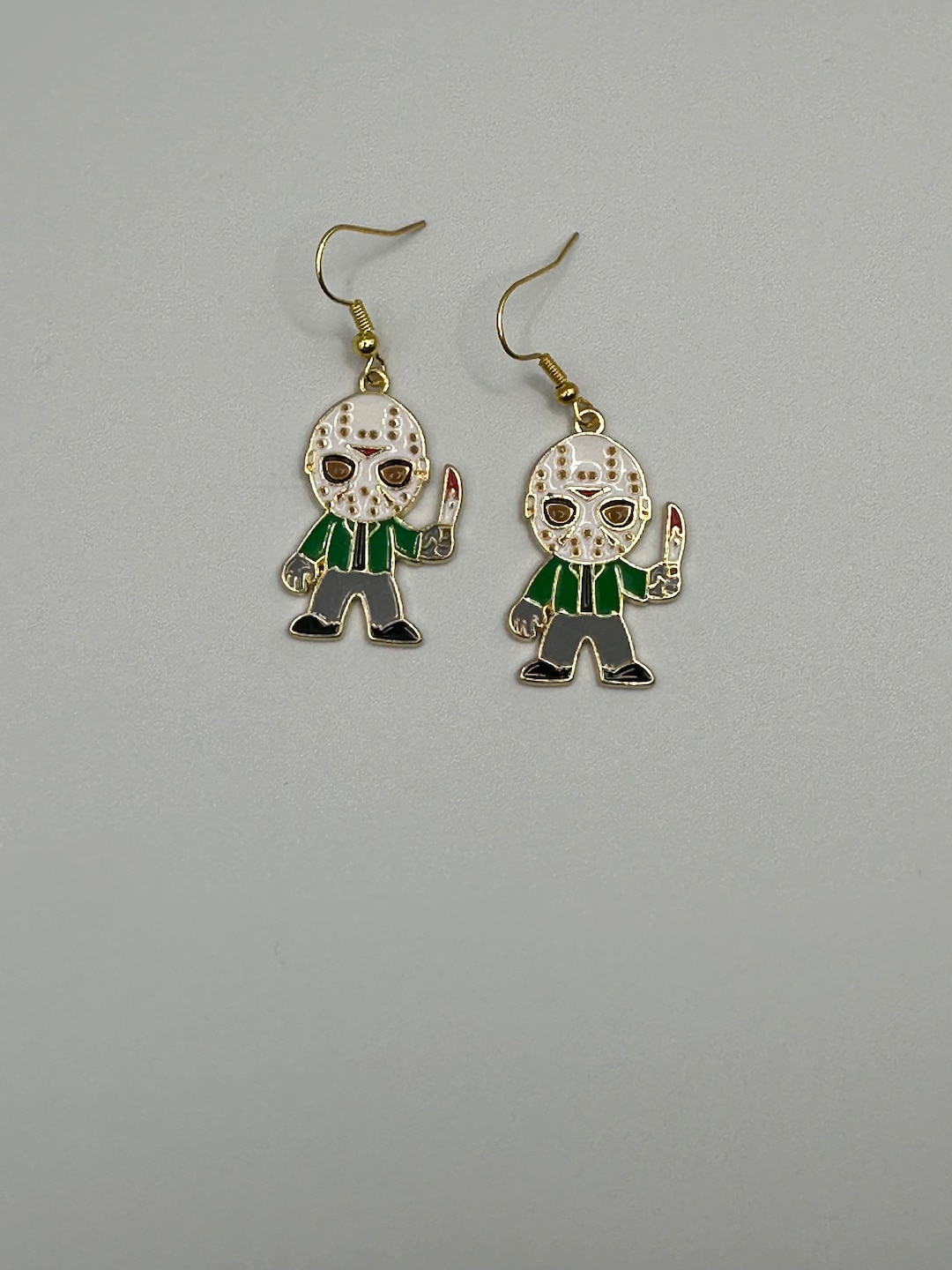 Friday the 13TH Jason Character Drop Dangle Earrings Jason Jewelry ...