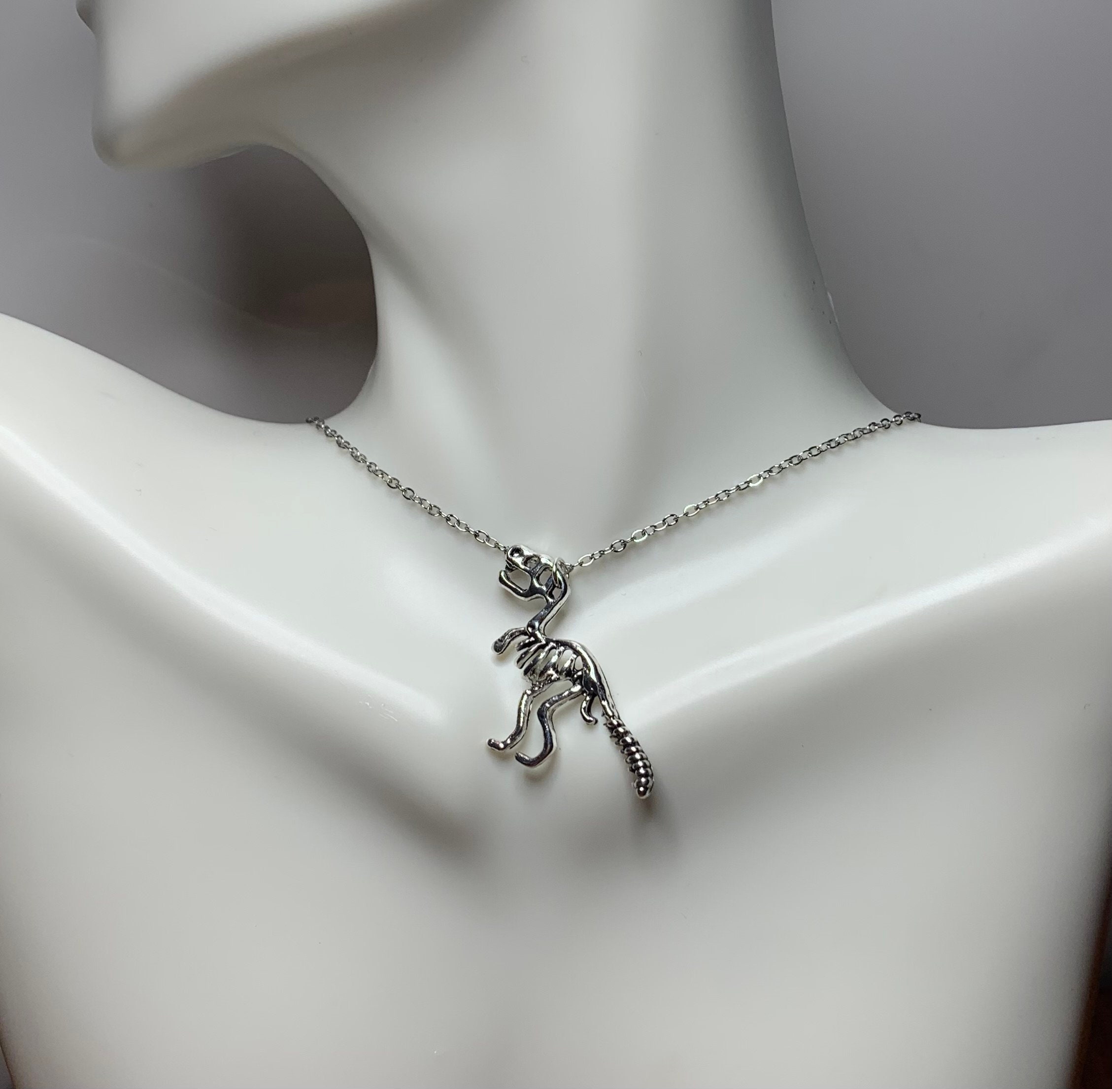 Trex Dinosaur Necklace Tyrannosaura Rex Jewelry T. Rex Charm - Etsy