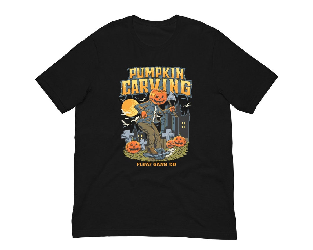 Onewheel Halloween T-shirt - Float Gang Onewheel Pumpkin Carving Shirt ...