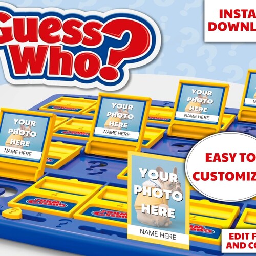 Dogspotting Guess Who Game Cards printable Download - Etsy
