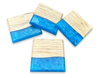 Wood Epoxy Coasters (set of 4) - Etsy