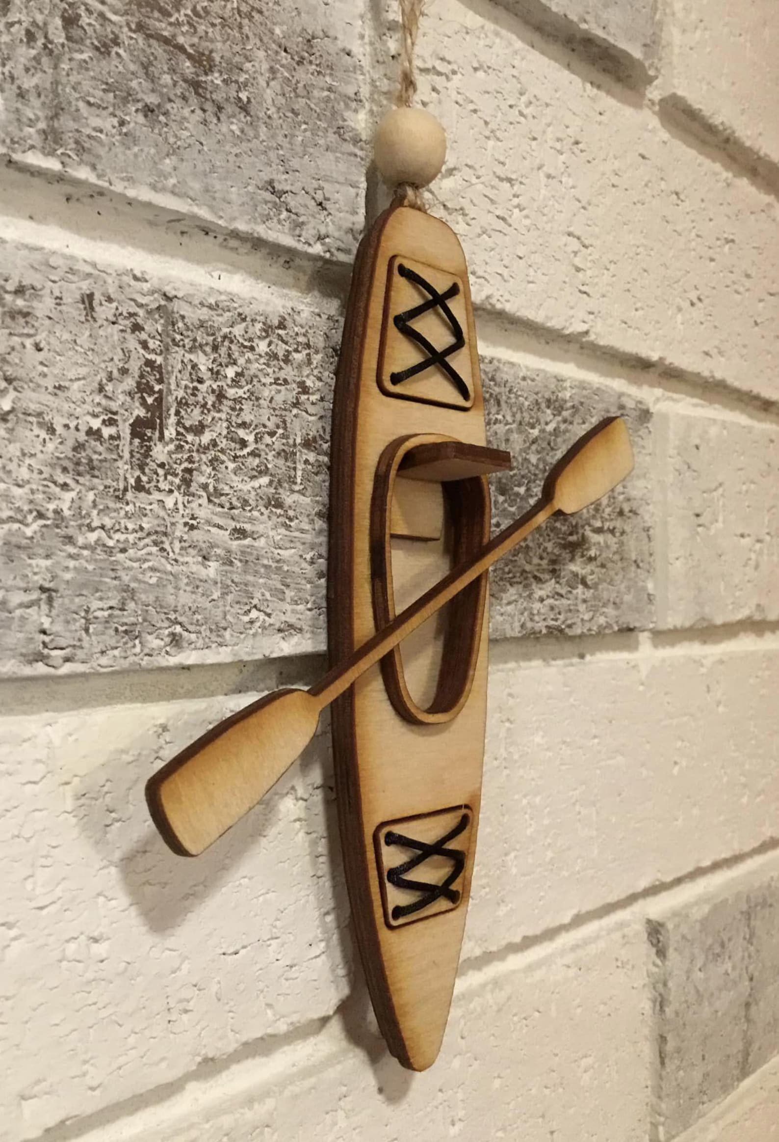Kayak Ornament Digital Laser Cut File - Etsy