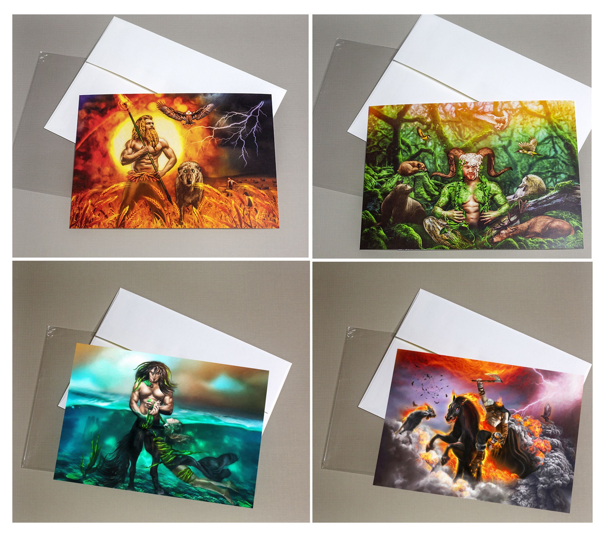 Celtic Gods & Deities Altar Cards Male Deity Ritual Cards Pagan ...