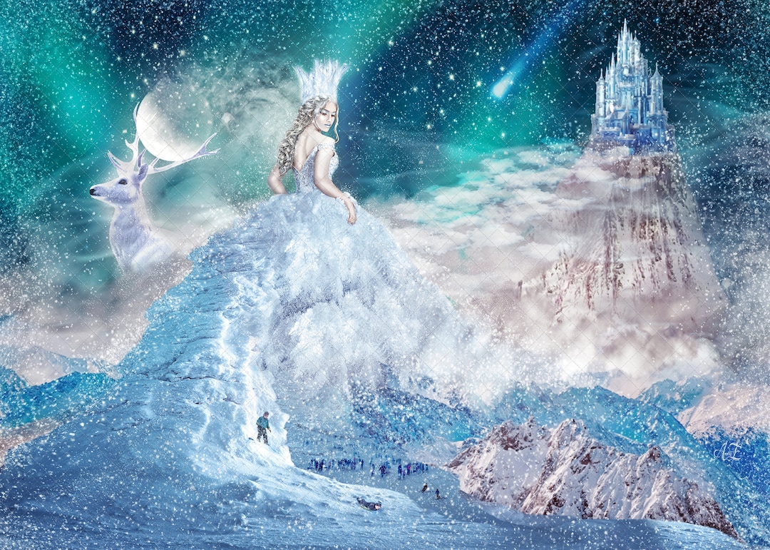 Winter Goddess Fine Art Print Scadi Yule Art Nordic Goddess Pagan Wall ...