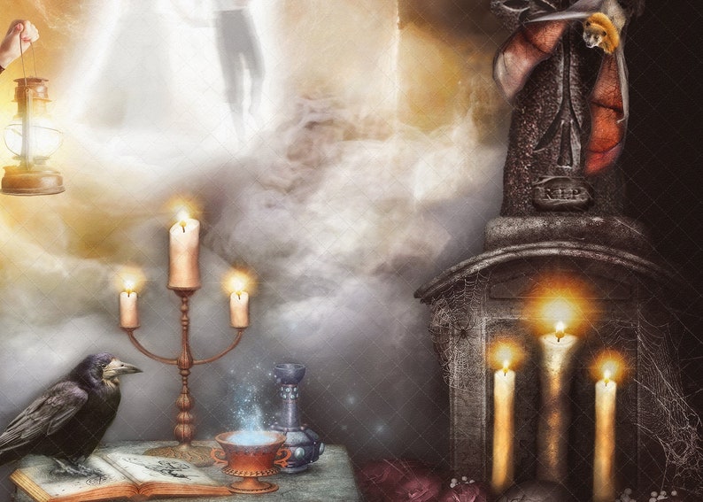 Samhain Fine Art Print Sabbat Fantasy Art Pagan Art Wheel of - Etsy