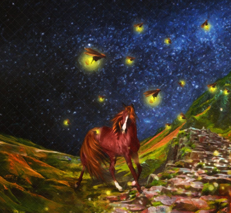 Aine Goddess Art Litha Midsummer Moon Goddess Card Celtic Lore Altar ...