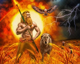 Pagan Sun God Art - Etsy