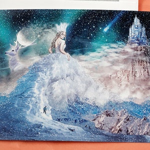 Yule Altar Card Winter Goddess Card Birth of the Sun Sacred Stag ...